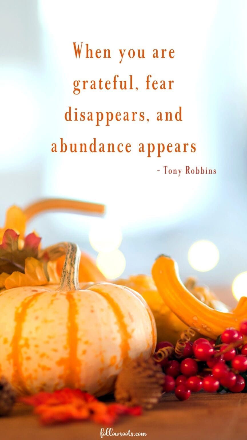 Sharing an Attitude of Gratitude - Thanksgiving Quotes - Followsoots.com